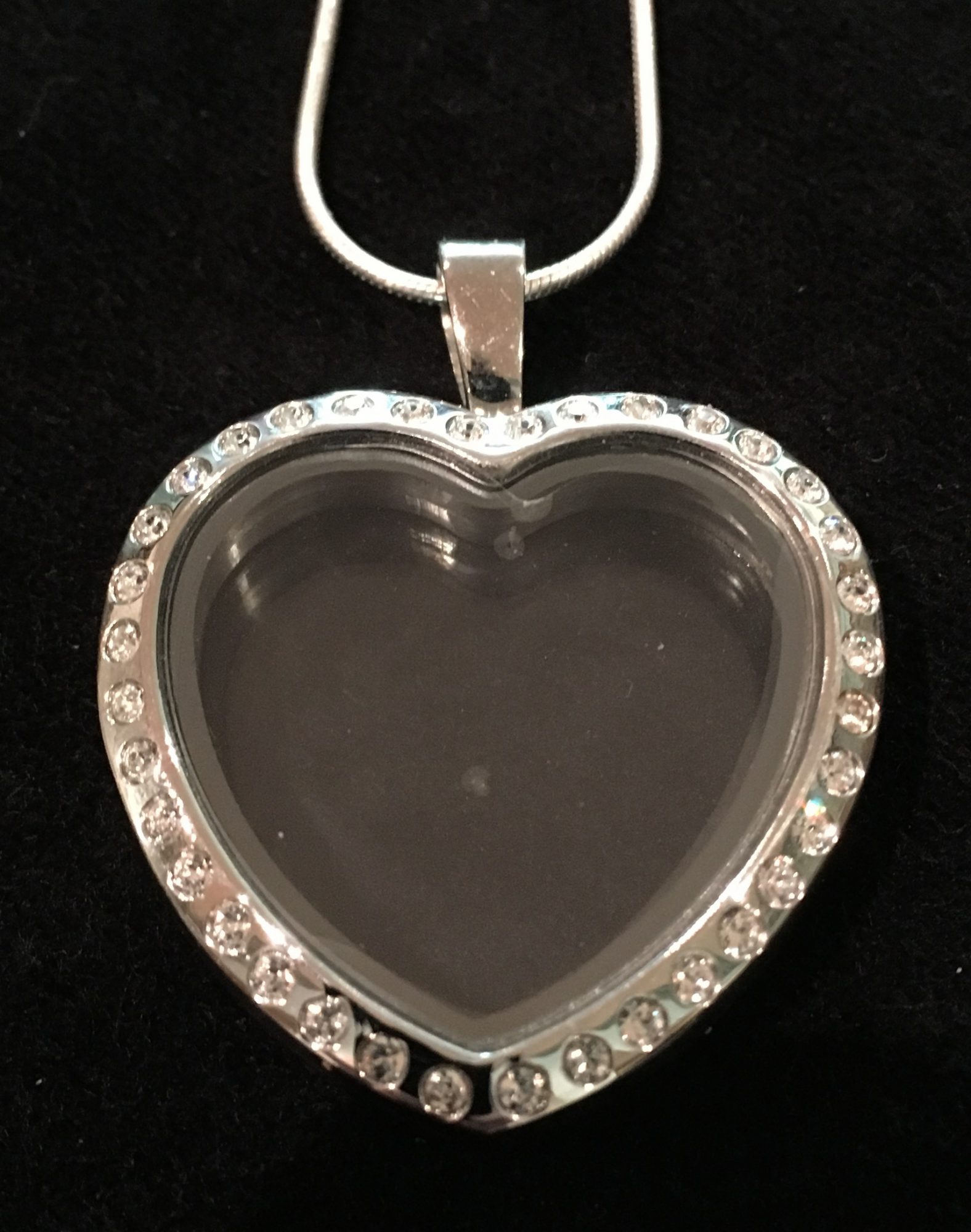 Heart Two Way Locket With Three Cute Charms on Sterling Silver Chain ...