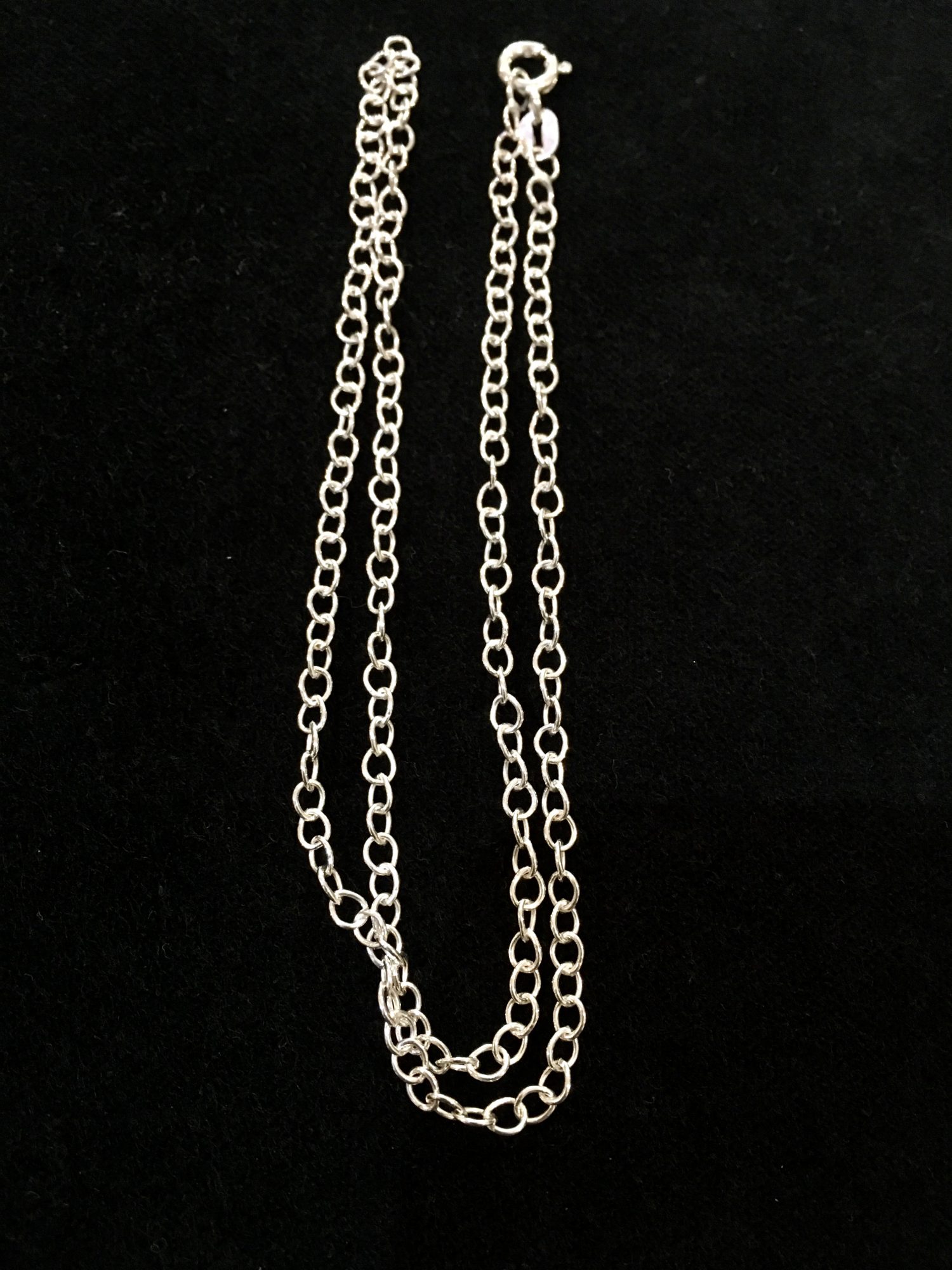 Cute 16 Inch Sterling Silver Trace Chain - Gorgeous Gems