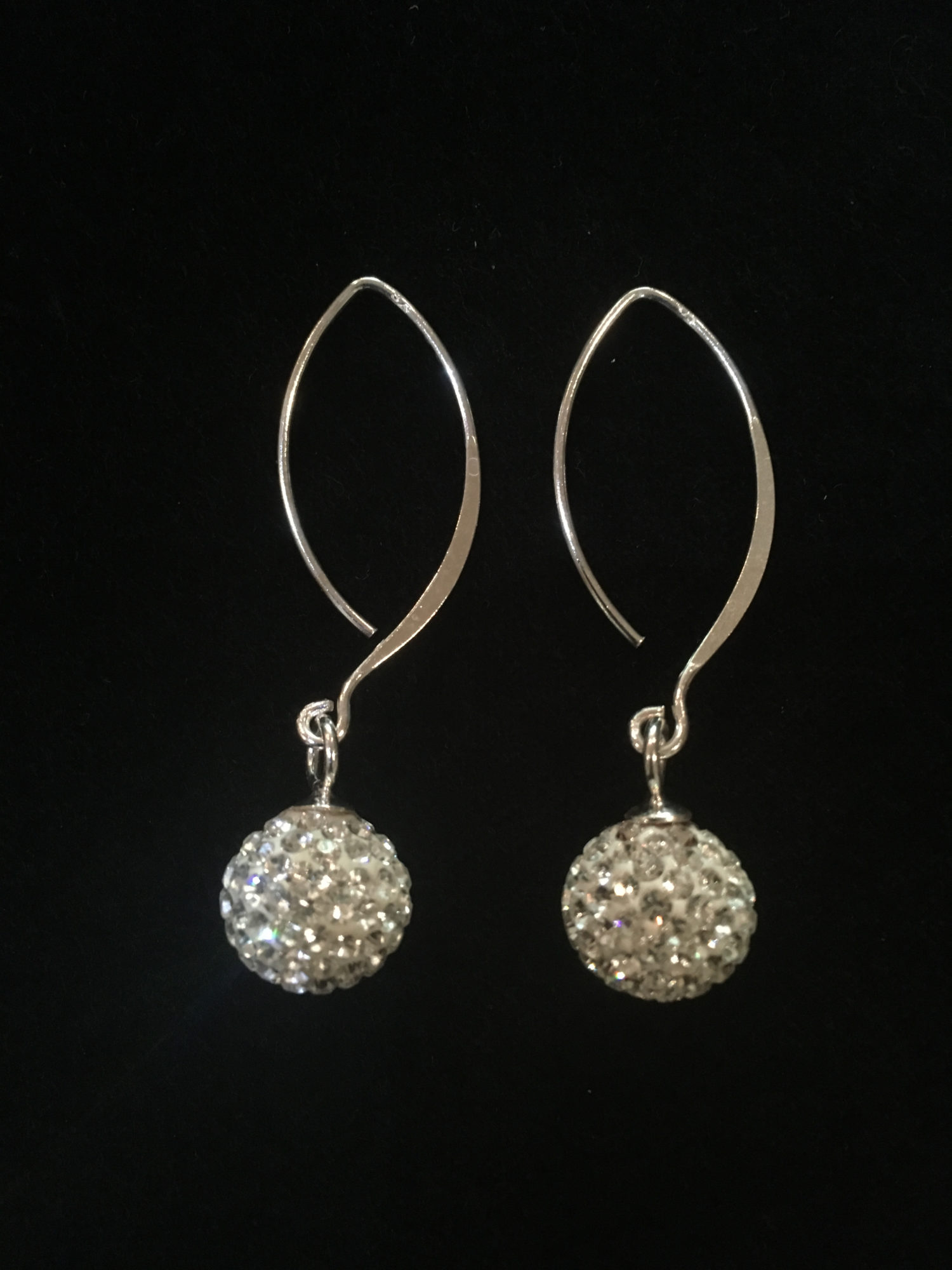 Crystal Sterling Silver Bauble Earrings - Gorgeous Gems
