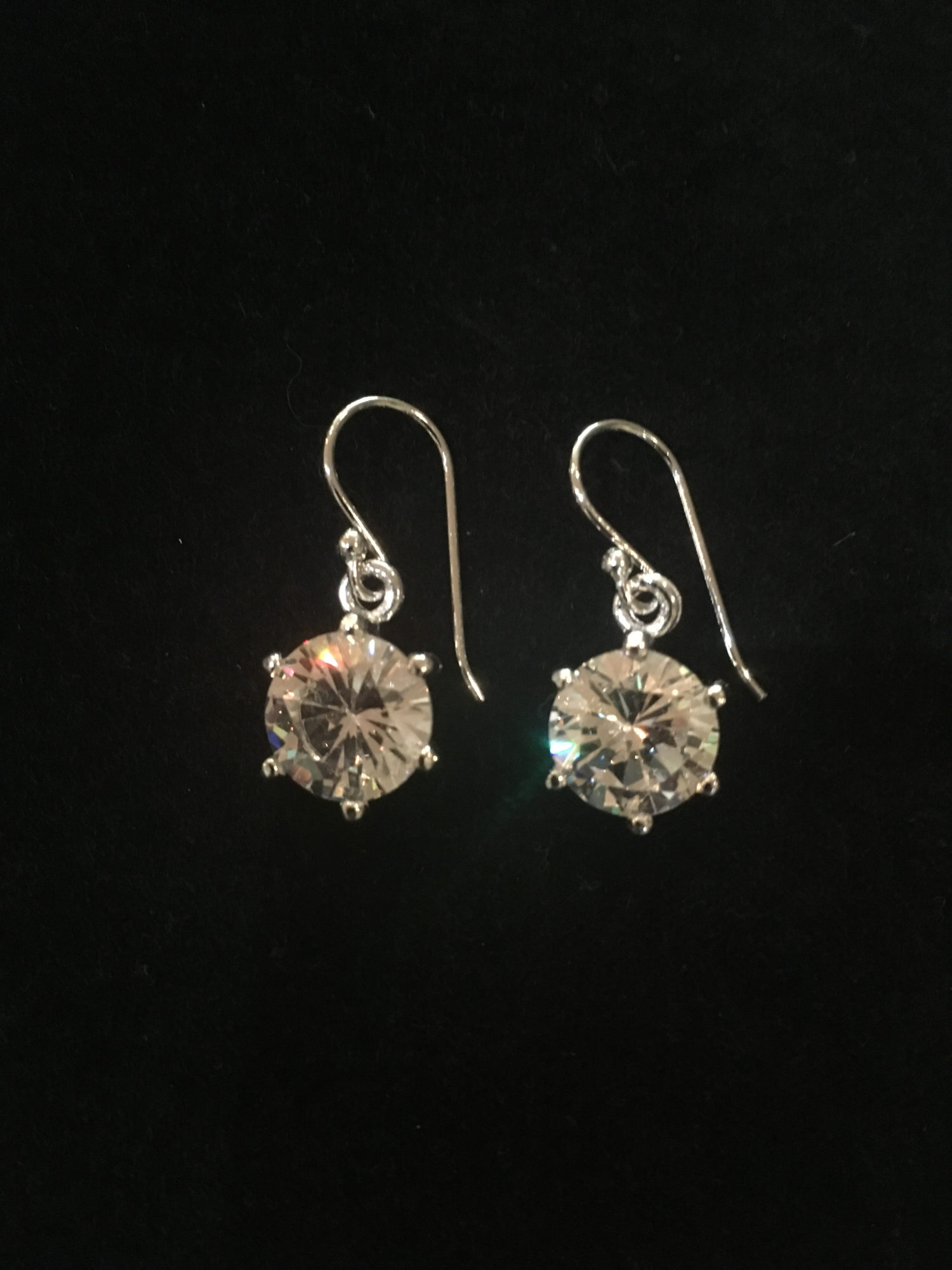 Cubic Zirconia Sterling Silver Earrings - Gorgeous Gems